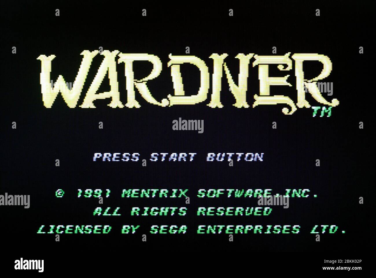 Wardner - Sega Genesis Mega Drive - Editorial use only Stock Photo - Alamy