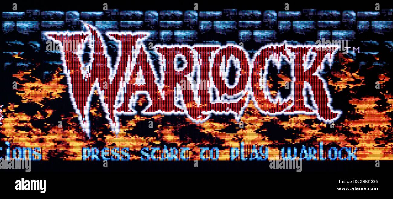 Warlock - Sega Genesis Mega Drive - Editorial use only Stock Photo - Alamy