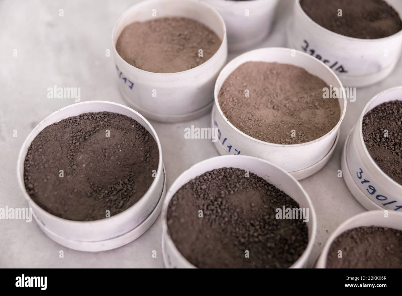 testing of different soil samples in the agricultural laboratory Stock ...