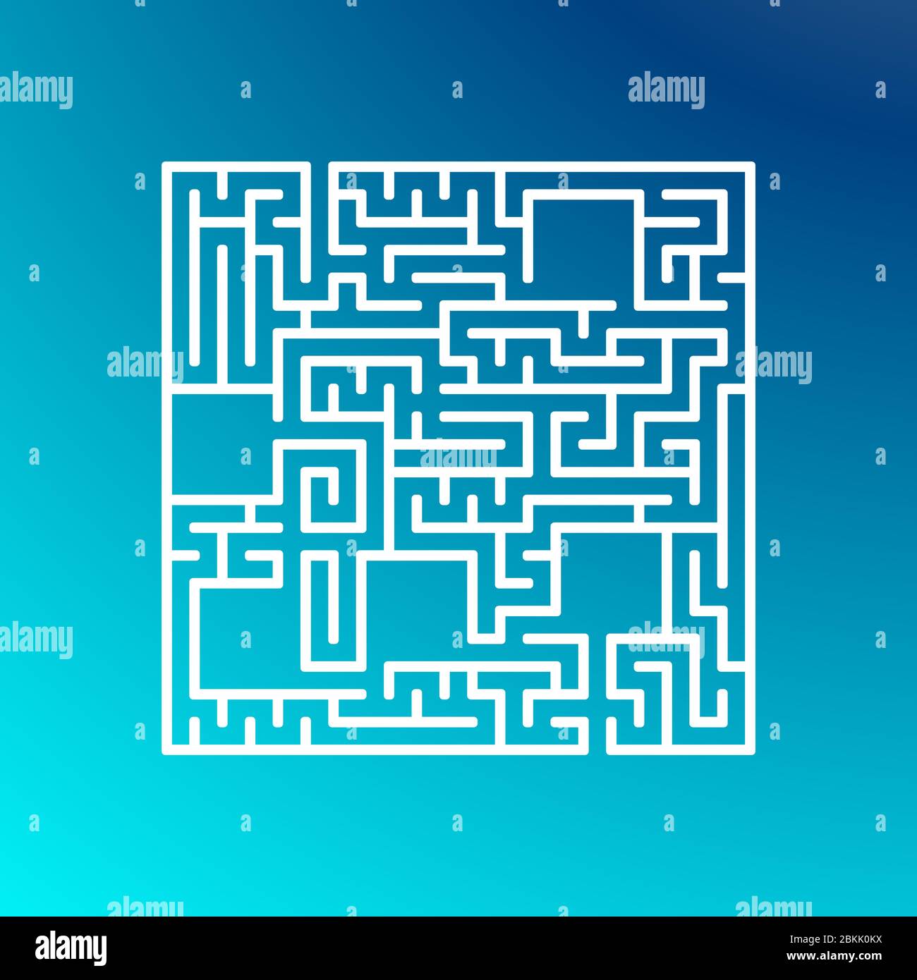 Abstact square labyrinth. Educational game for kids. Puzzle for children. Maze conundrum. Find ...