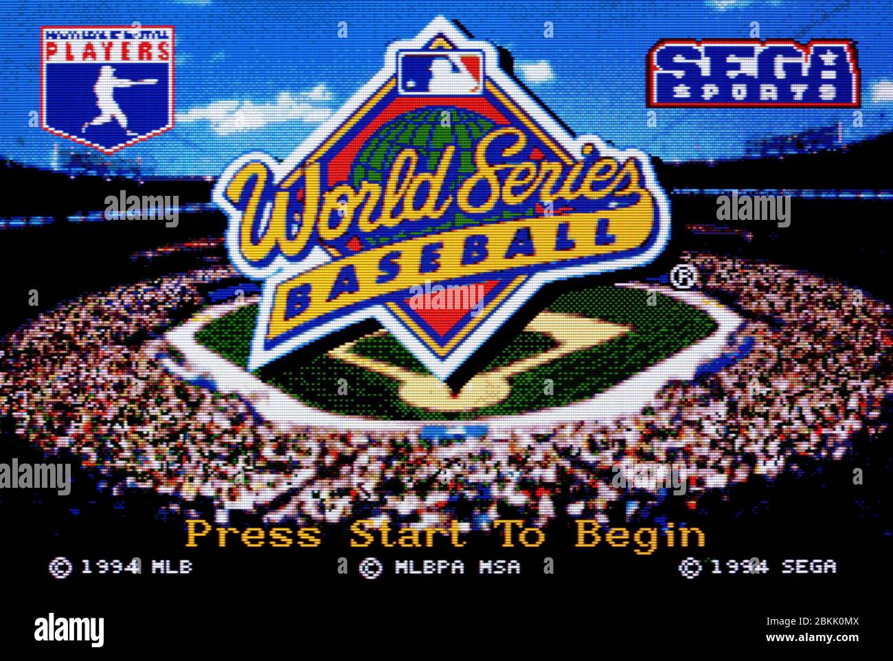 World Series Baseball - Sega Genesis Mega Drive - Editorial use only ...