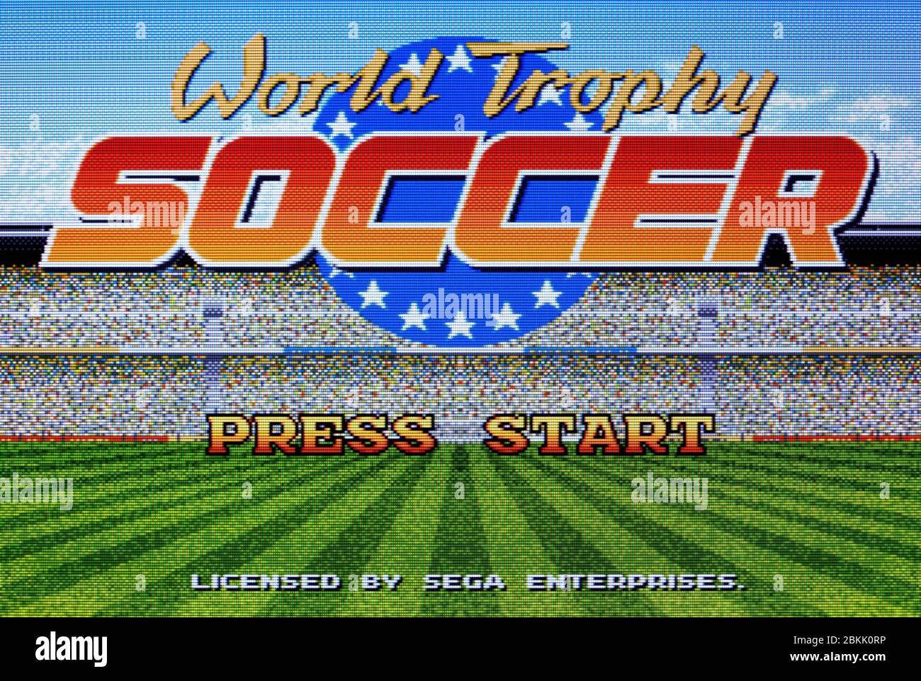 World Trophy Soccer - Sega Genesis Mega Drive - Editorial use only ...