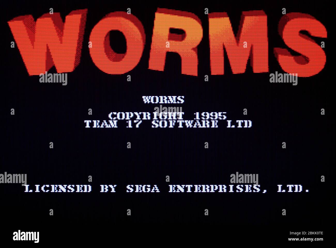 Worms Team 17 - Sega Genesis Mega Drive - Editorial use only Stock ...