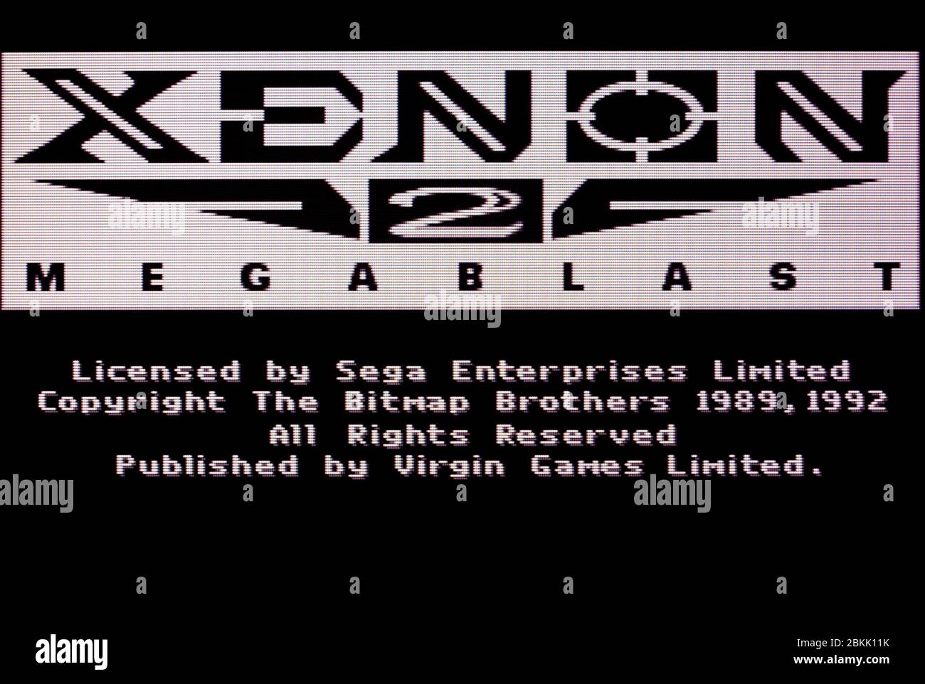 Xenon 2 Megablast - Sega Genesis Mega Drive - Editorial use only Stock ...