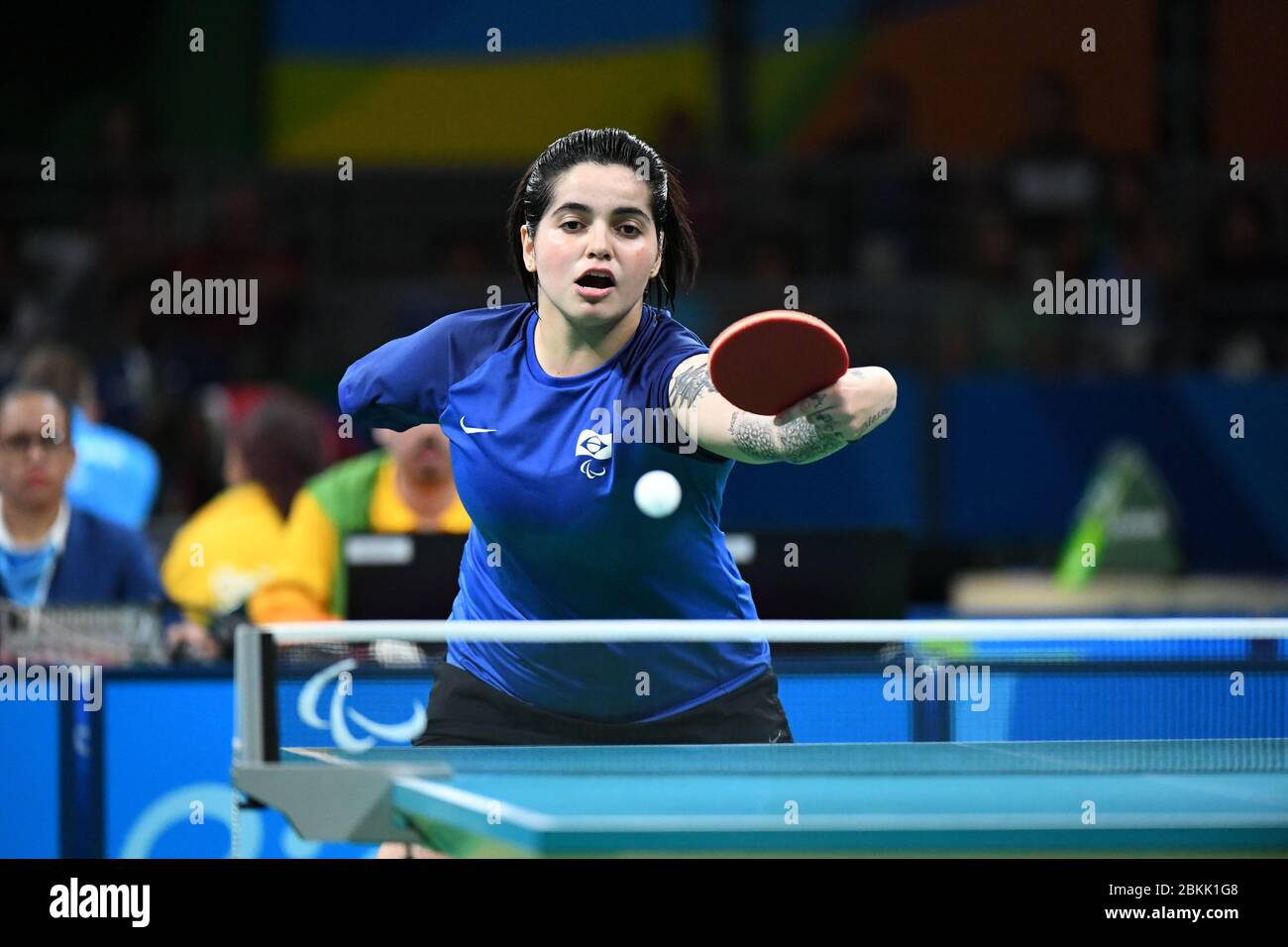 table tennis during the 2016 Paralympic Games in Rio de Janeiro Stock ...