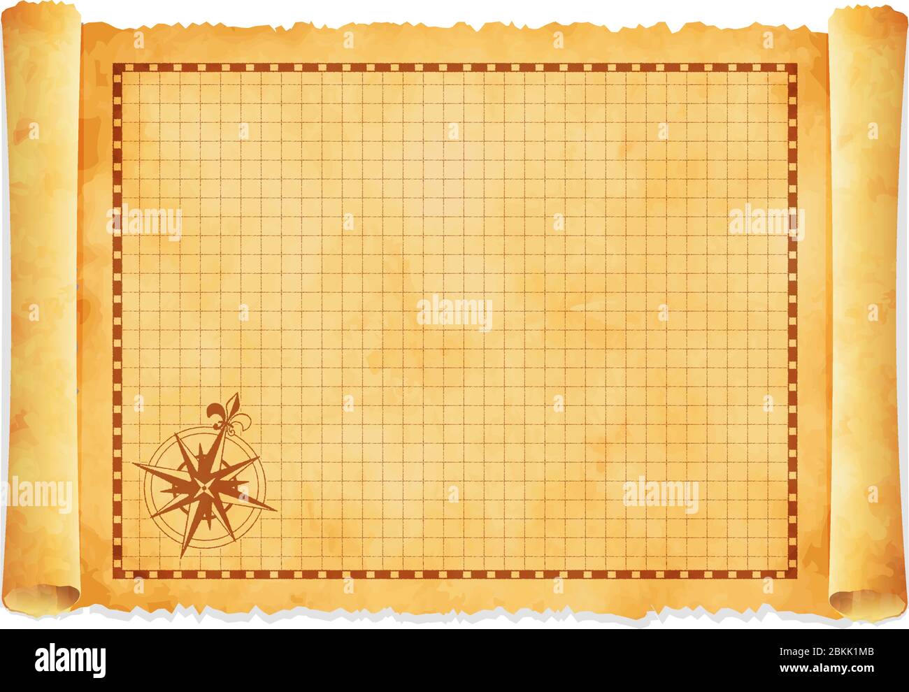 Old pirate treasure map vector illustration Stock Vector Image & Art ...