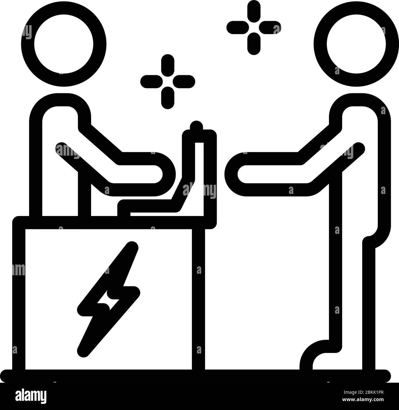 Electrical service icon, outline style Stock Vector Image & Art - Alamy