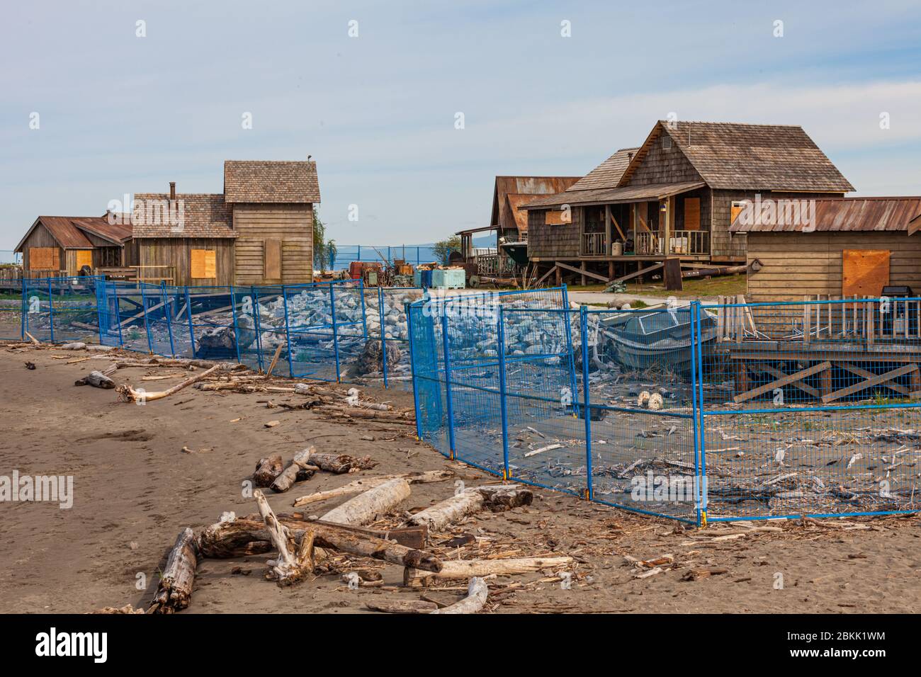 Film set fishing village constructed by Netflix at Gary Point Park in ...