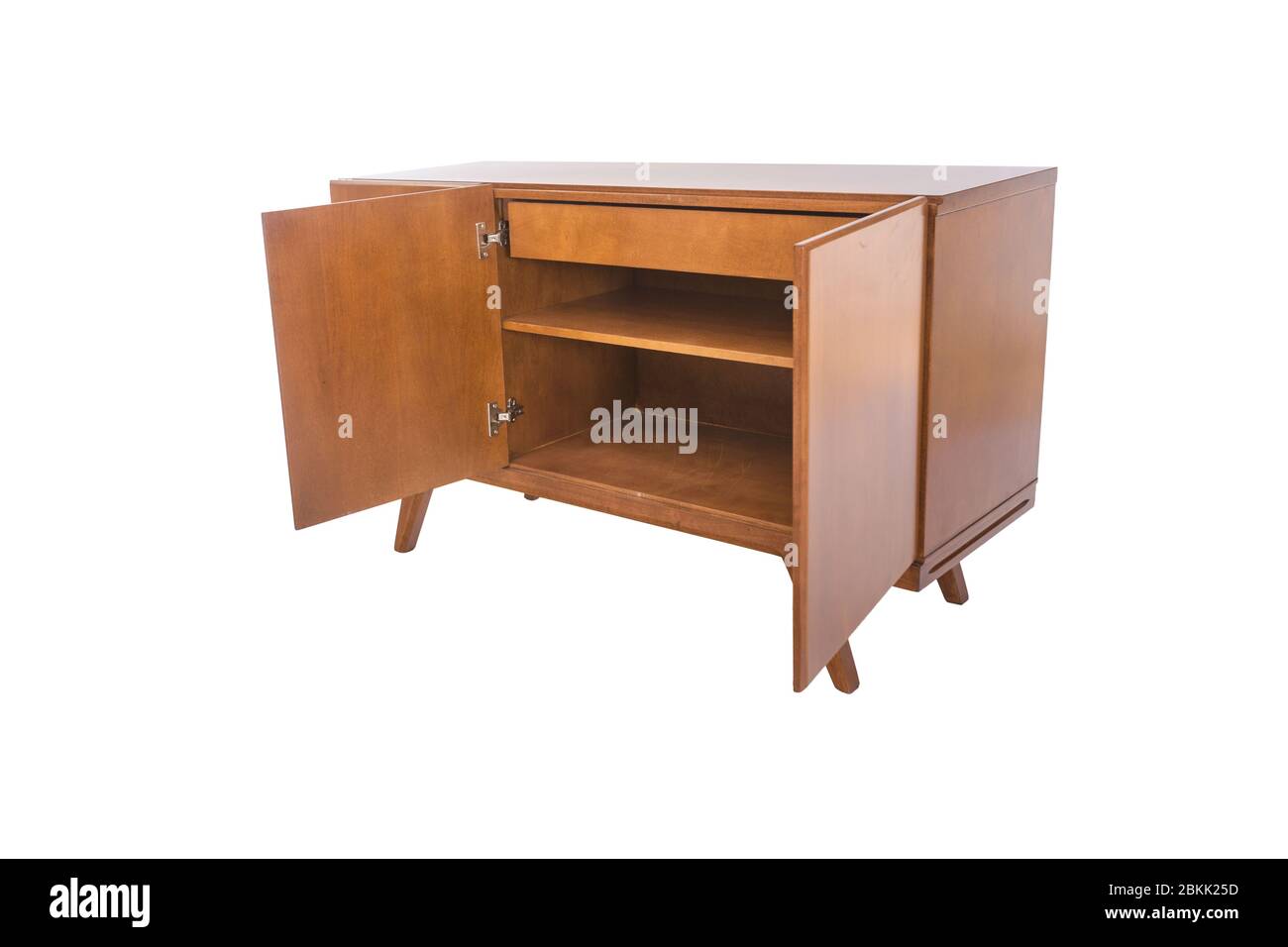 living room furniture Buffet white wood isolated on white background ...