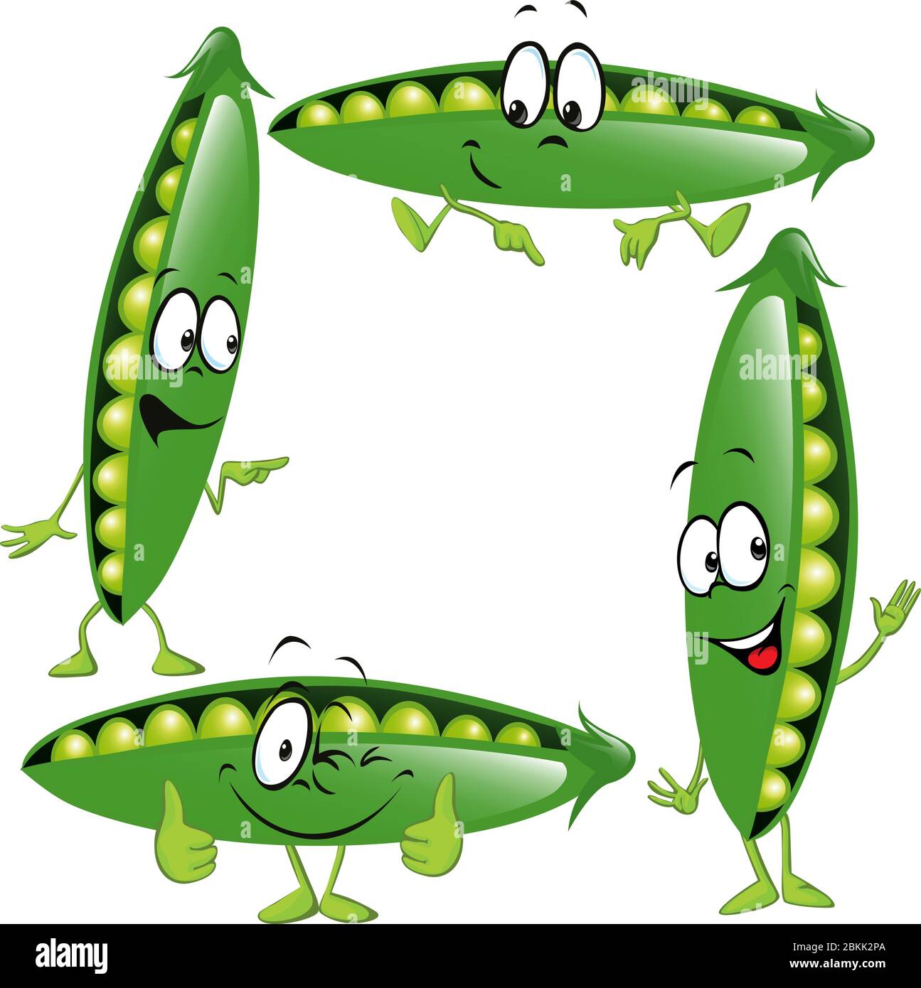 pea - funny vector cartoon Stock Vector Image & Art - Alamy