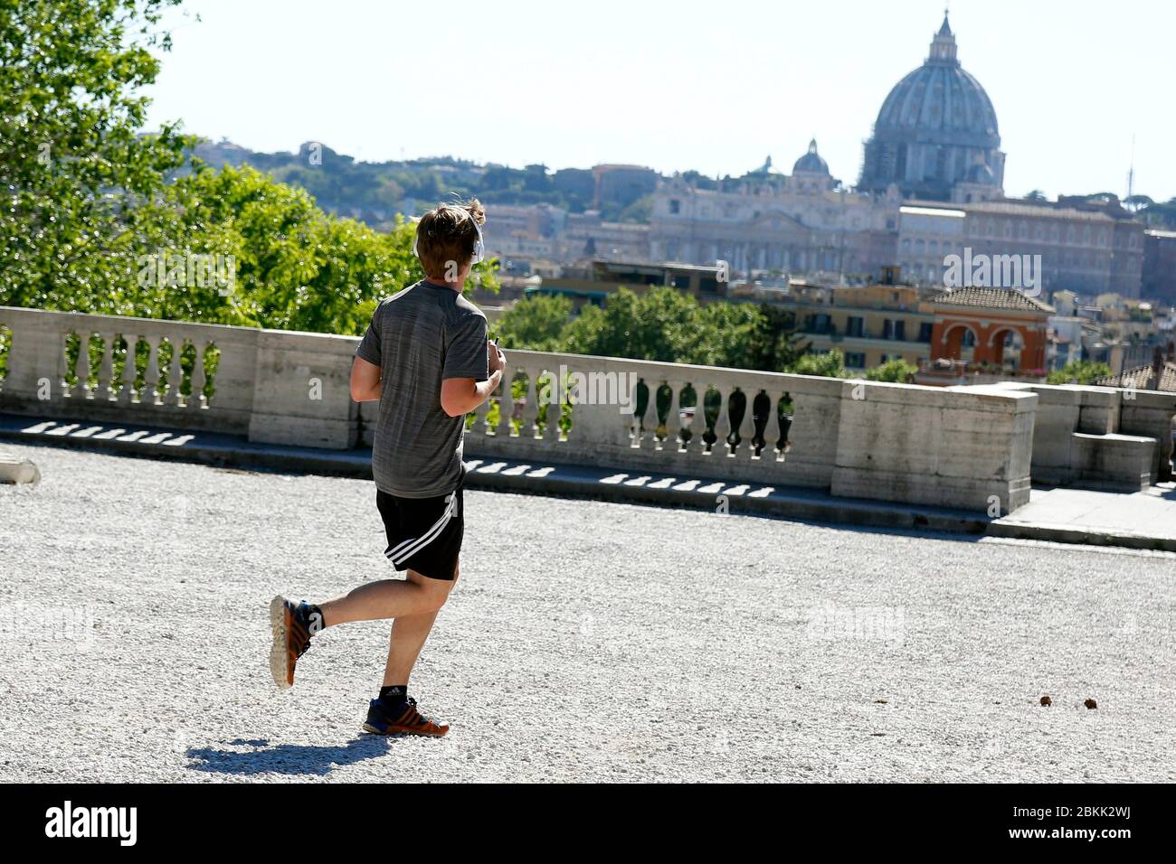 Running rome villa borghese hi-res stock photography and images - Alamy