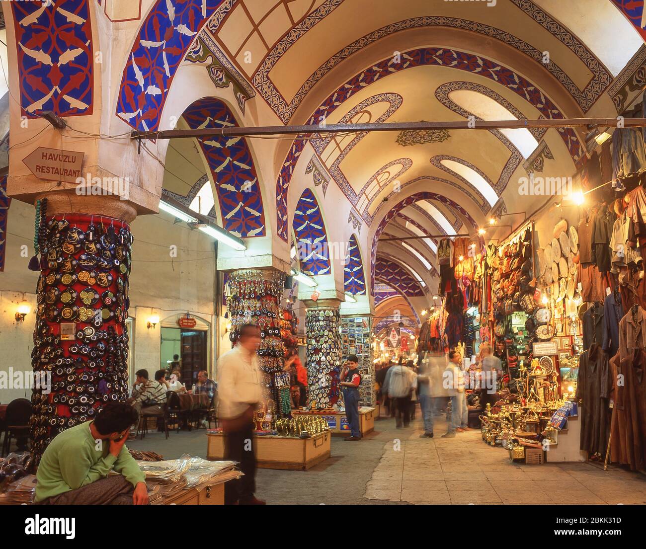 Interior of The Grand Bazaar (Kapalicarsi), Fatih District, Istanbul ...