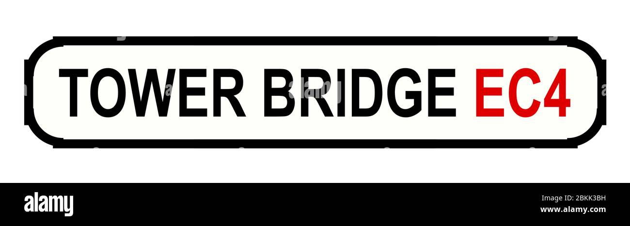 Sign tower bridge name Stock Vector Images - Alamy