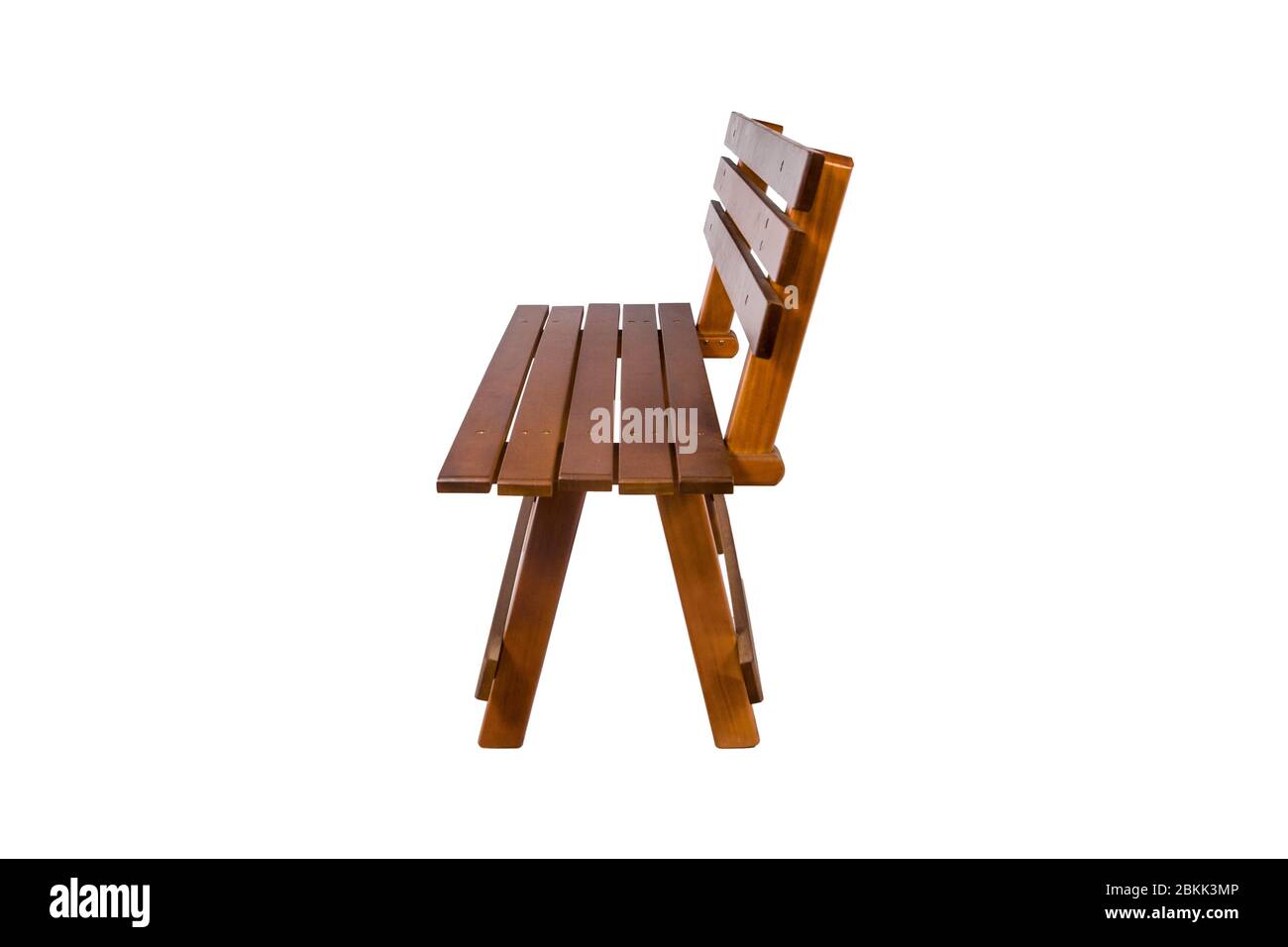 Bench. Wooden. of rough planks and logs. rustic bench of ecological ...