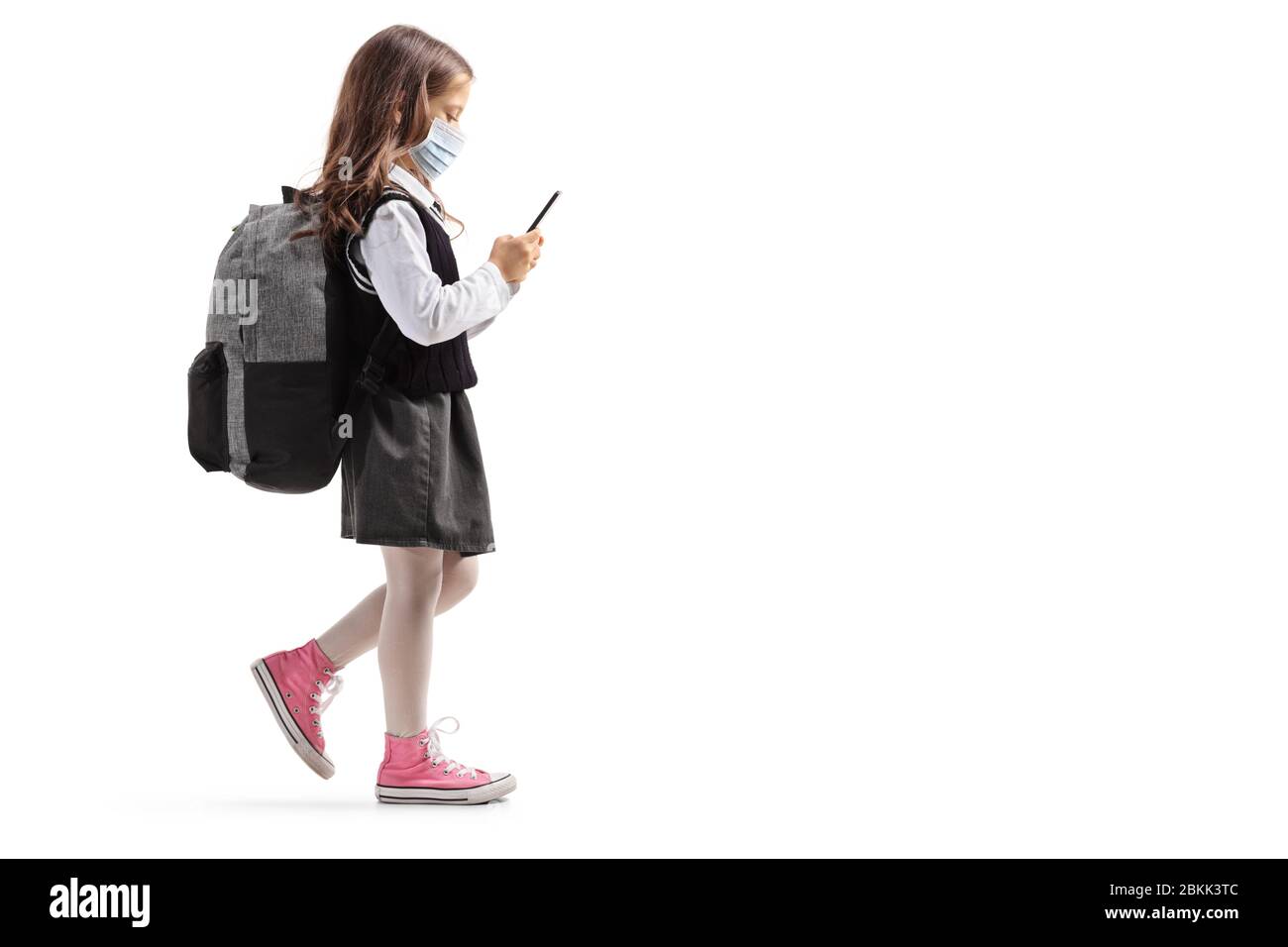 School girl profile school uniform hi-res stock photography and images ...