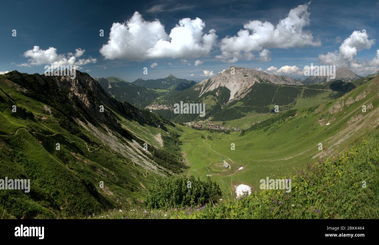 Alpine Summer landscape of Malbun, Liechtenstein Stock Photo - Alamy