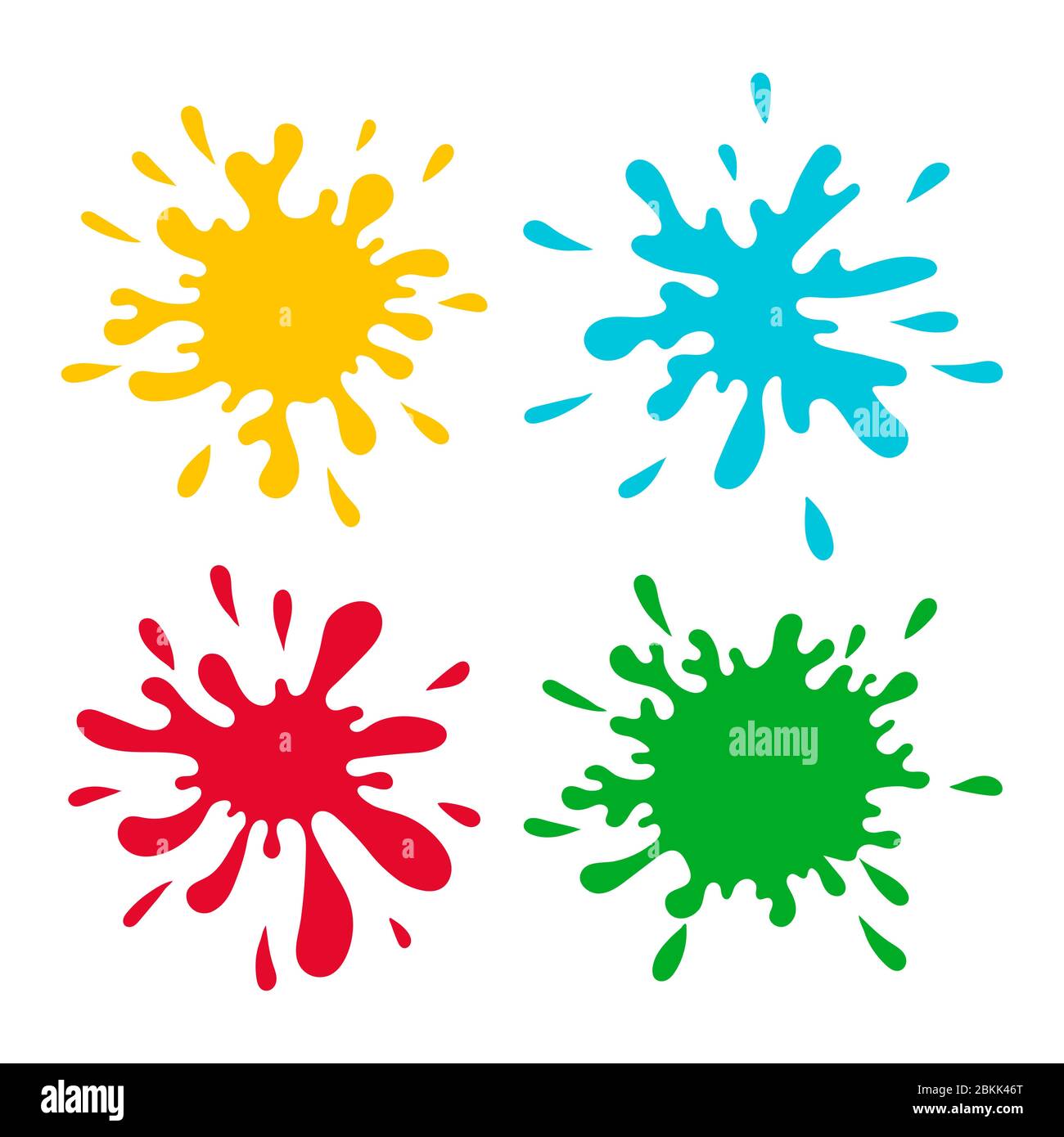 A set of spots. Simple flat isolated vector illustration. For design ...