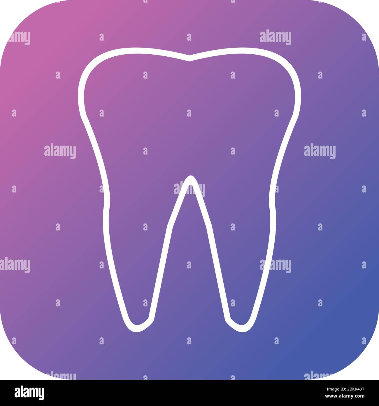 Beautiful teeth vector line icon Stock Vector Image & Art - Alamy