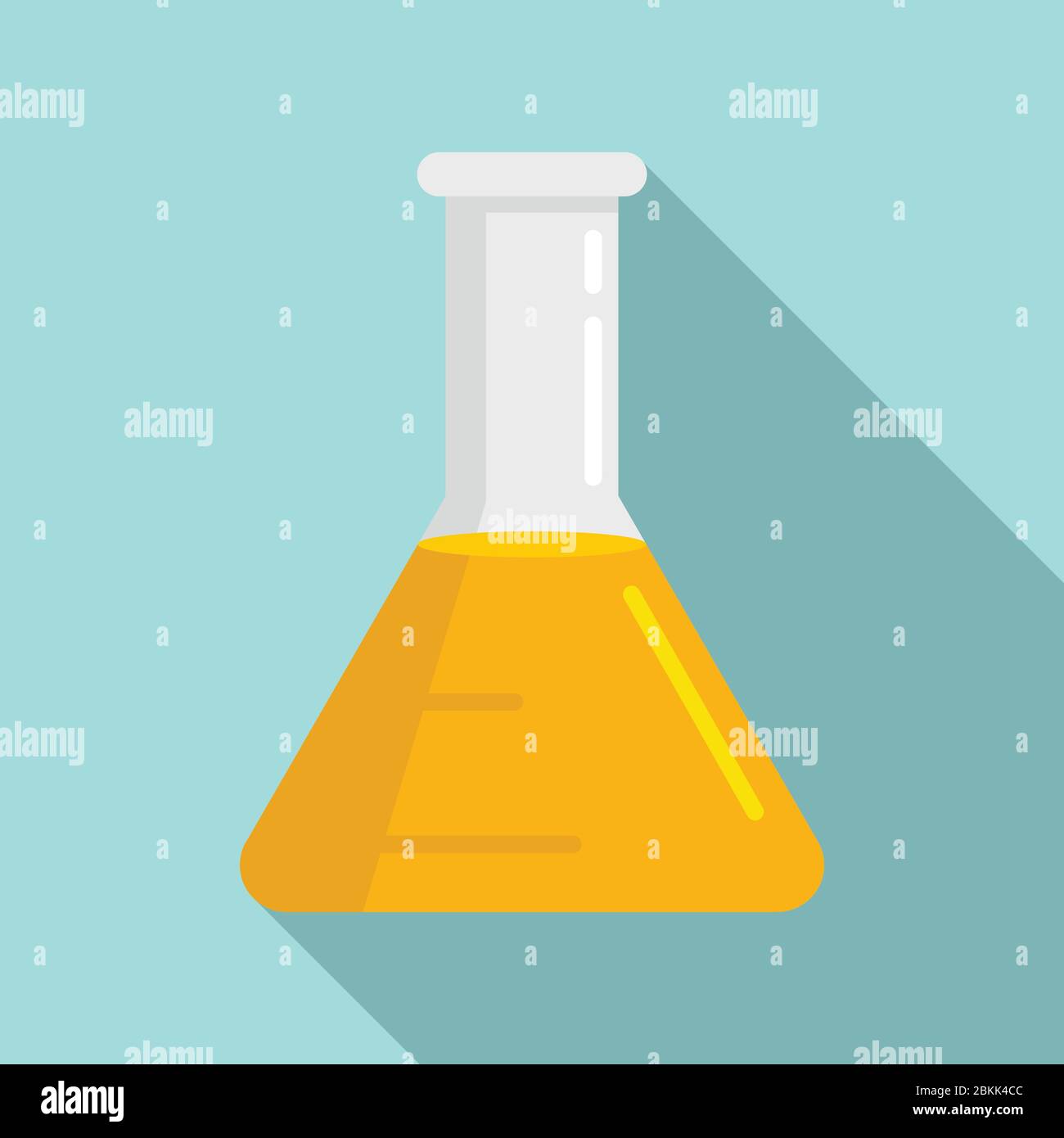 Medical flask icon. Flat illustration of medical flask vector icon for ...