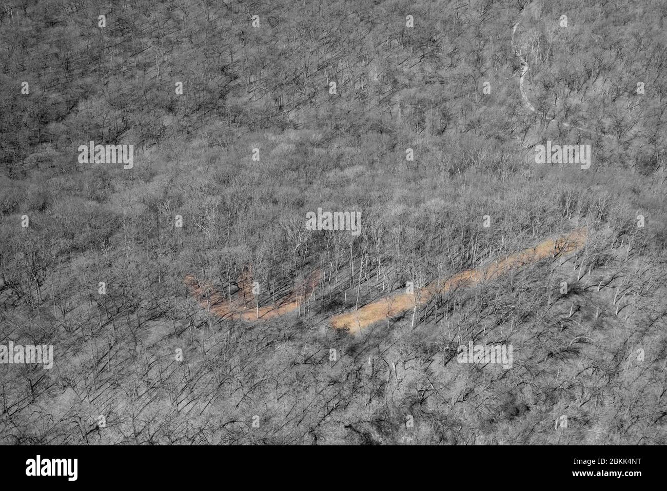Aerial image of Effigy Mounds National Monument, near Marquette, Iowa ...