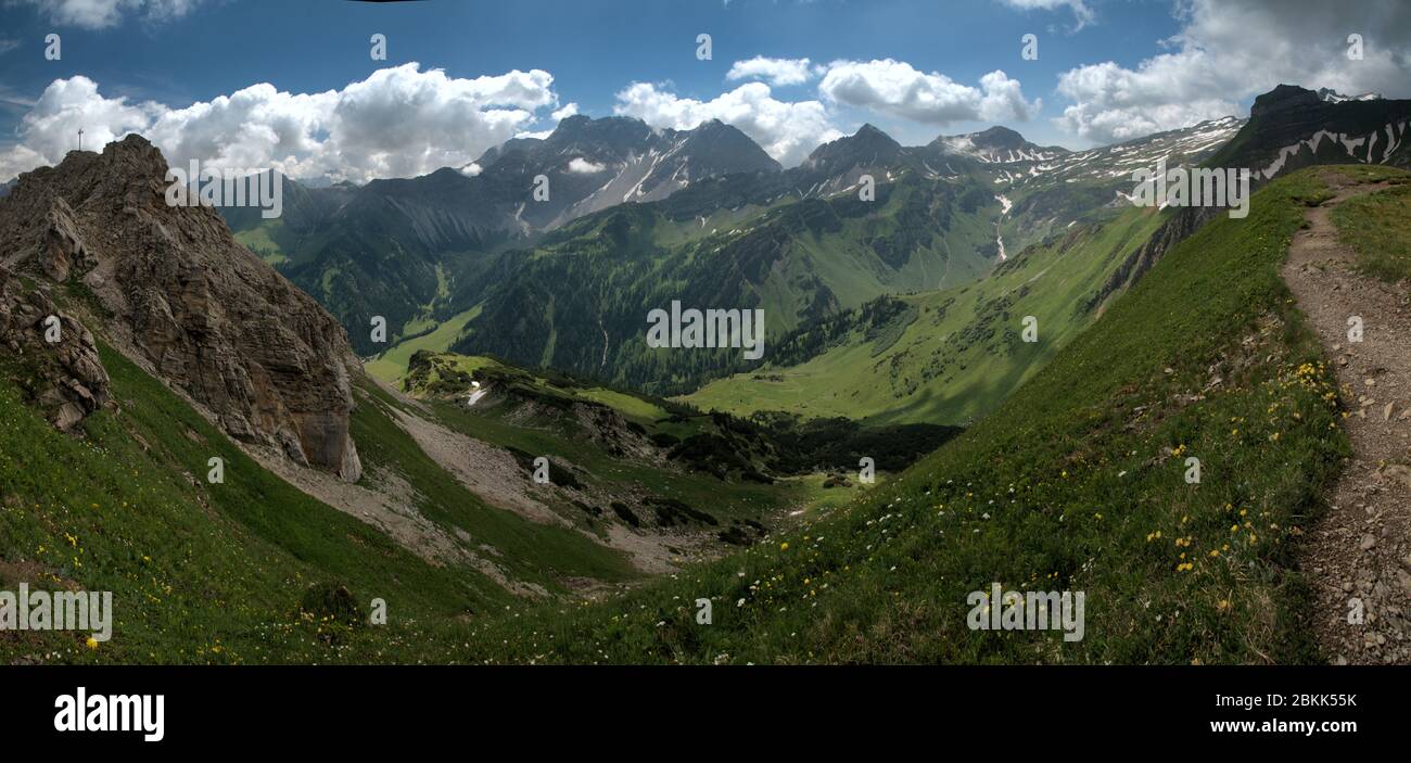Alpine Summer landscape of Malbun, Liechtenstein Stock Photo - Alamy