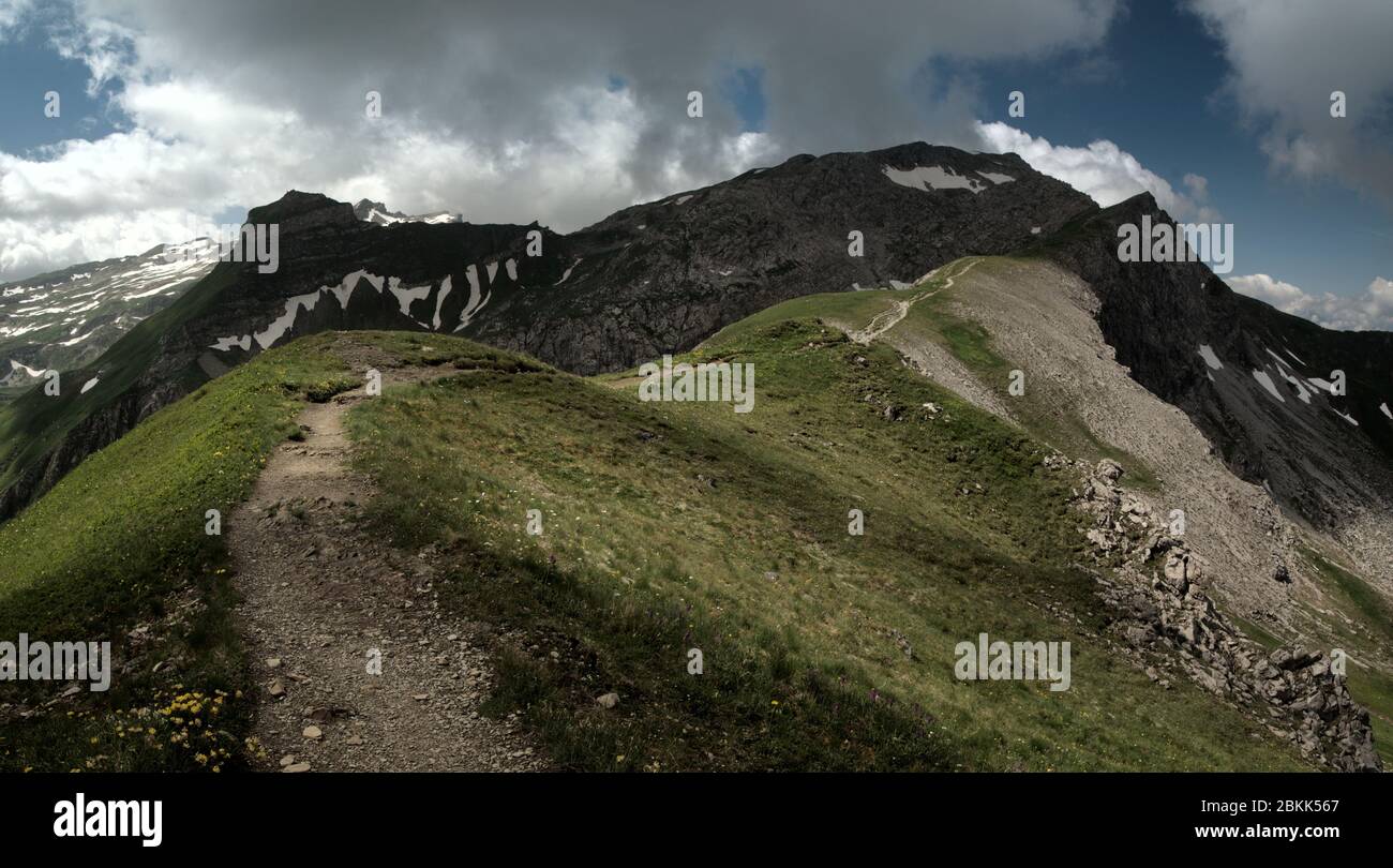 Alpine Summer landscape of Malbun, Liechtenstein Stock Photo - Alamy