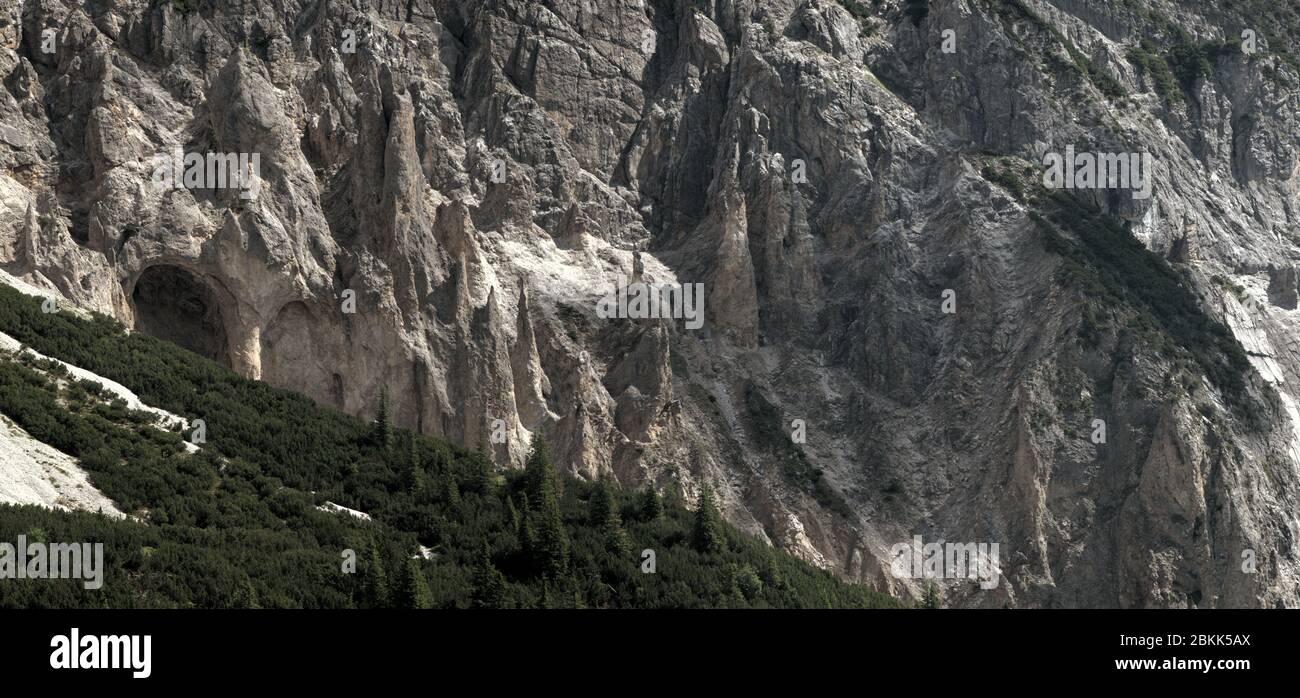 Peaks formed by extreme erosion of soft aggregates in the Alps ...
