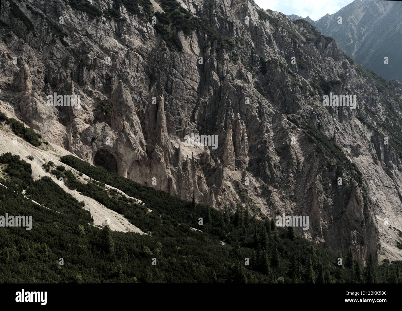 Peaks formed by extreme erosion of soft aggregates in the Alps ...