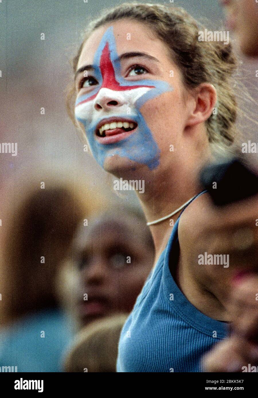 Soccer fan face paint world cup hi-res stock photography and images - Alamy
