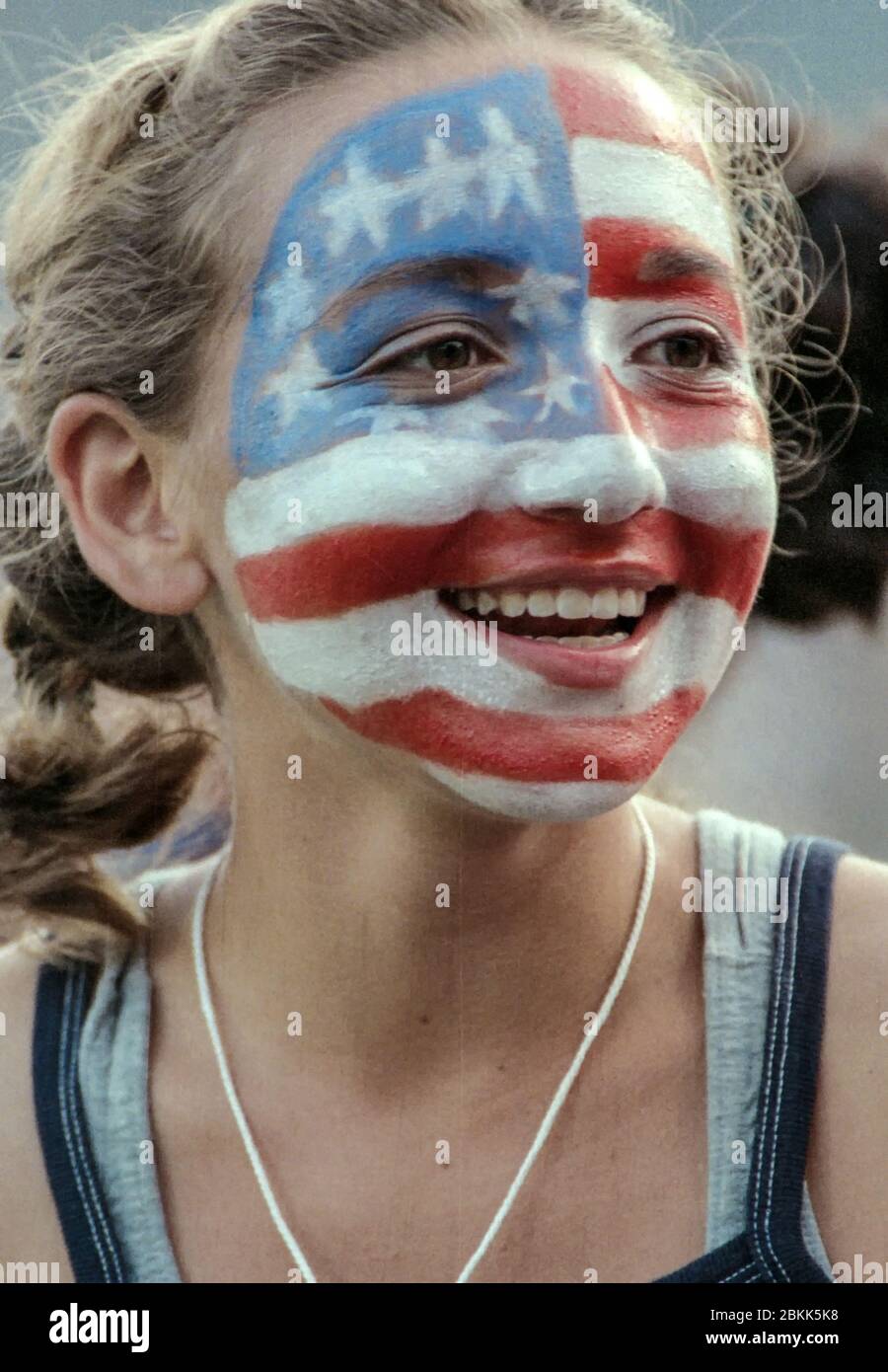 Stripes across the face Stock Photo - Alamy