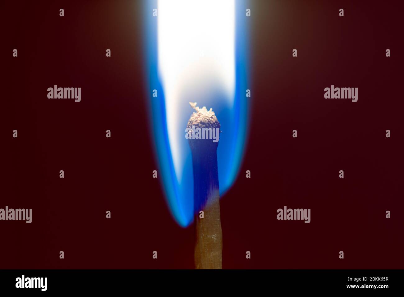 Match flame blue background hi-res stock photography and images - Alamy