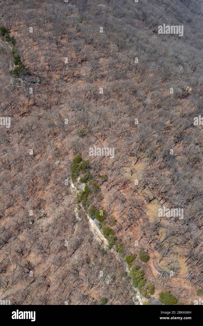 Aerial image of Effigy Mounds National Monument, near Marquette, Iowa ...