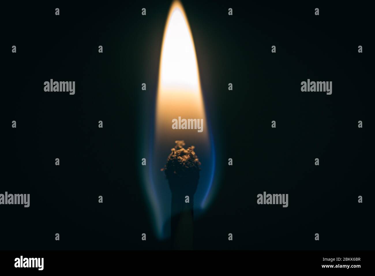 Match stick burning flame isolated on a black background Stock Photo ...