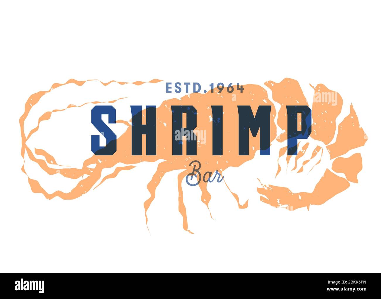 fish silhouettede sign, shrimp vector emblem, seafood restaurant label ...