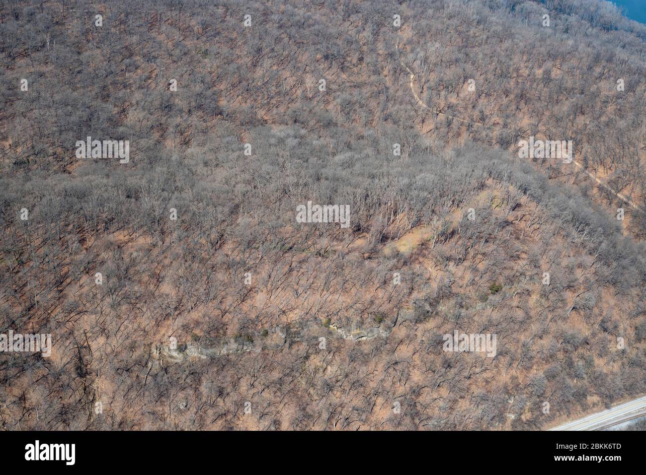 Aerial image of Effigy Mounds National Monument, near Marquette, Iowa ...