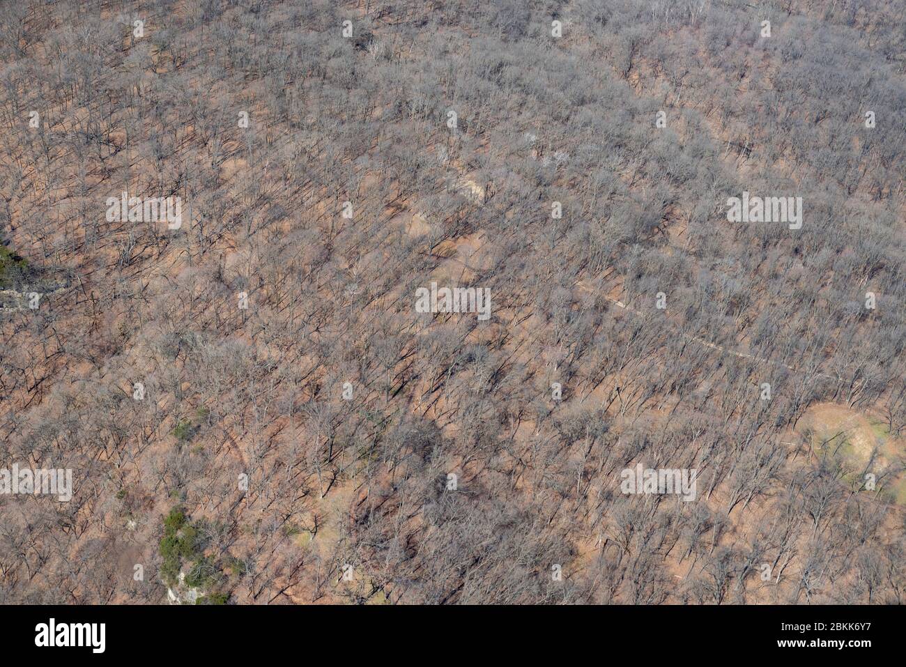Aerial image of Effigy Mounds National Monument, near Marquette, Iowa ...