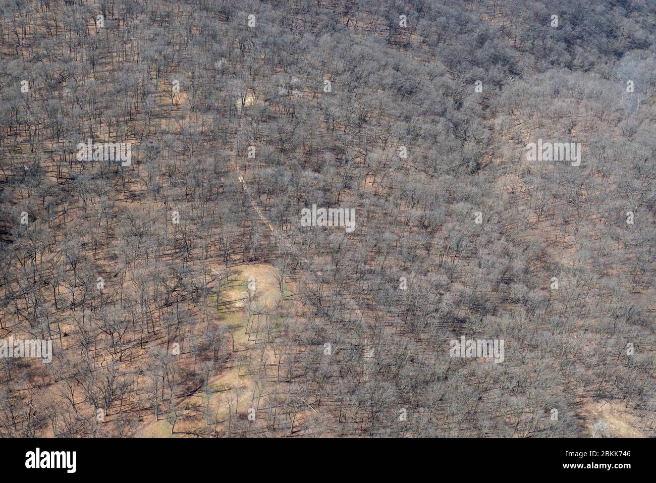 Aerial image of Effigy Mounds National Monument, near Marquette, Iowa ...