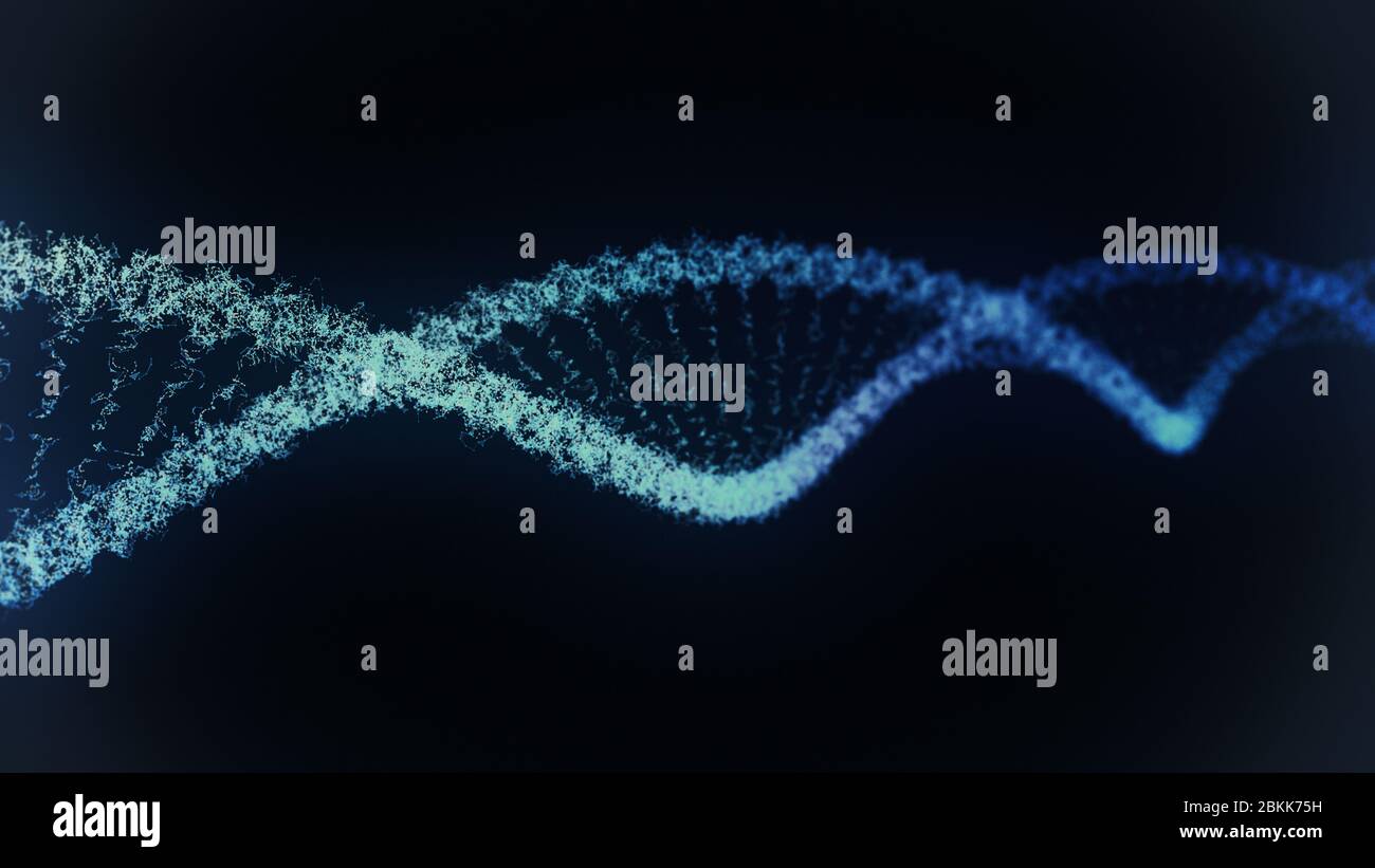 Digital illustration DNA structure in colour background. 3D render Stock Photo - Alamy