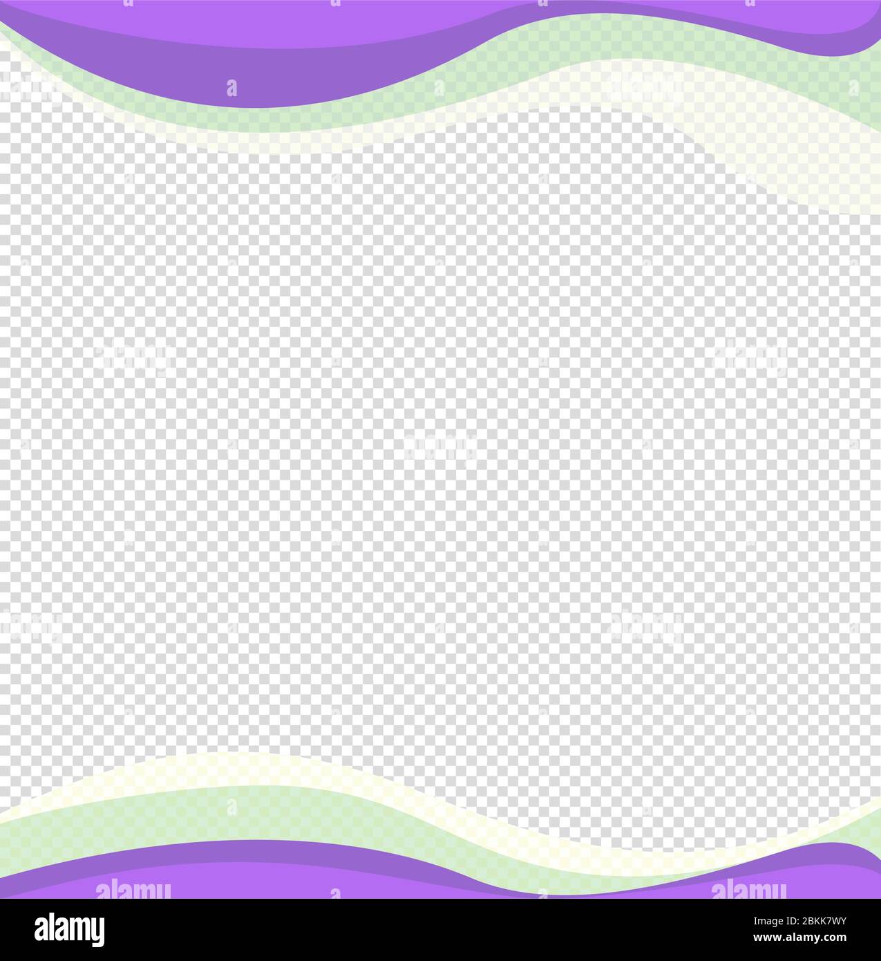 Wavy frame design element. Decor for brochure, banner, flyer. Color ...