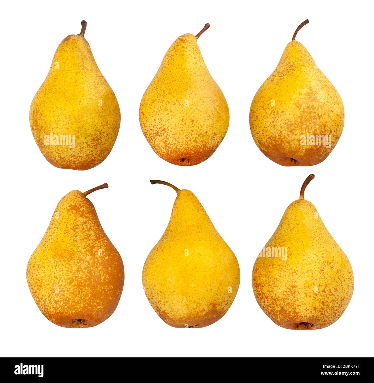 yellow pear path isolated on white Stock Photo - Alamy