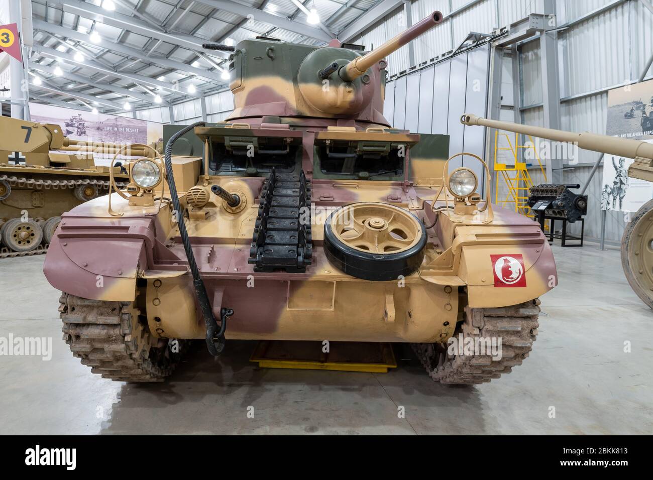 Bovington.Dorset.United Kingdom.February 9th 2020.A M3A1 light Stuart ...