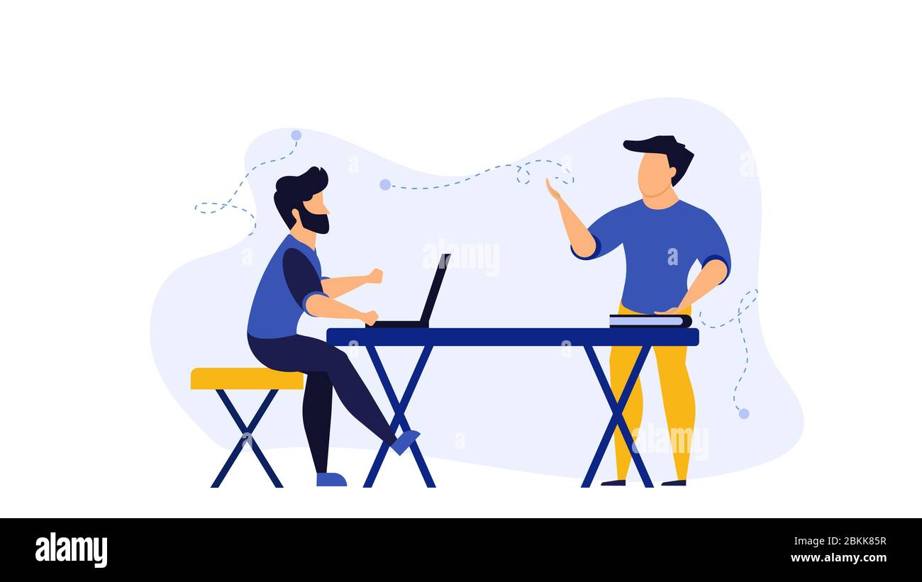 Teacher learning education vector illustration school classroom with ...