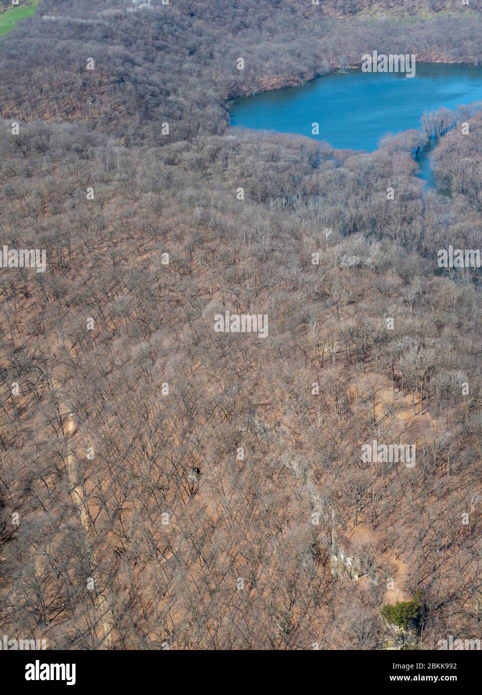Aerial image of Effigy Mounds National Monument, near Marquette, Iowa ...