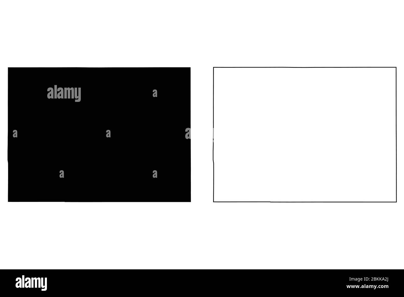 Colorado CO state Maps. Black silhouette and outline isolated on a ... Colorado CO state Maps. Black silhouette and outline isolated on a ...