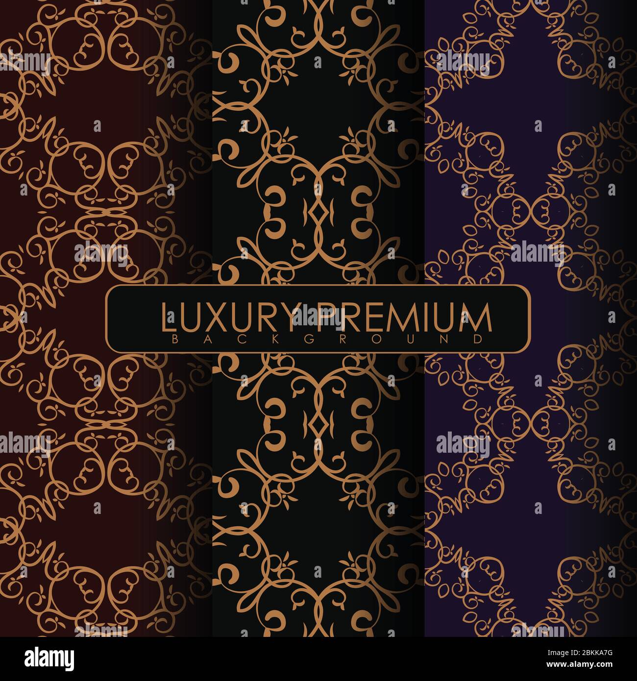 Set of Ornament Seamless Pattern. Collection of Line Art Texture for ...