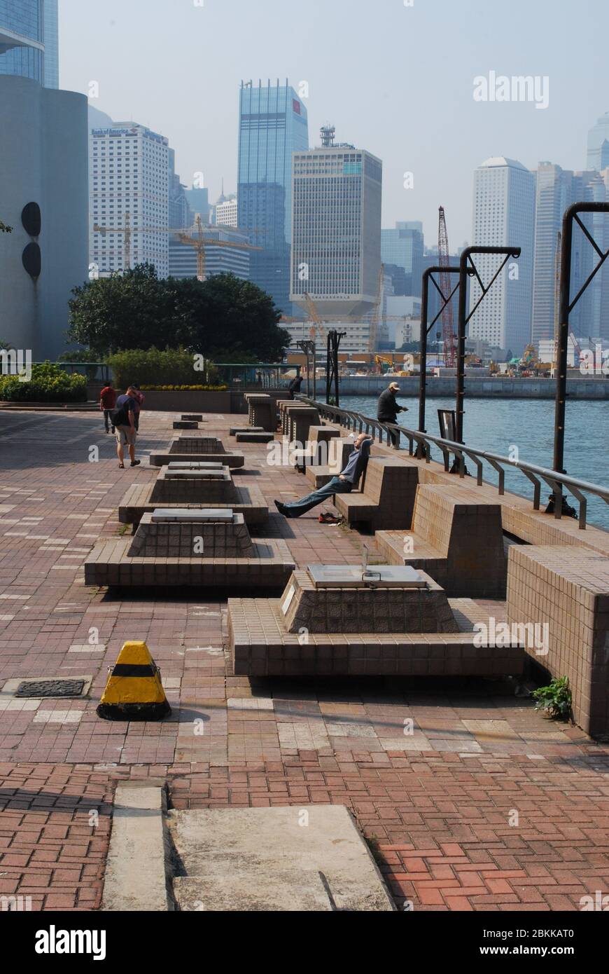 Victorian Harbour Public Space Prince fo Wales Building Hong Kong Stock ...