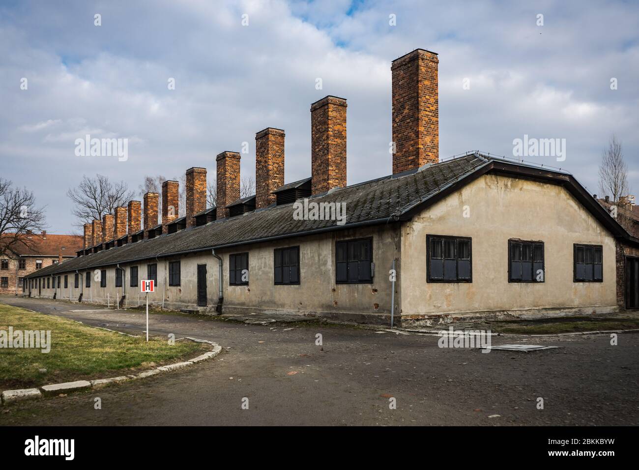 Cook Block, Auschwitz I, Poland Stock Photo - Alamy