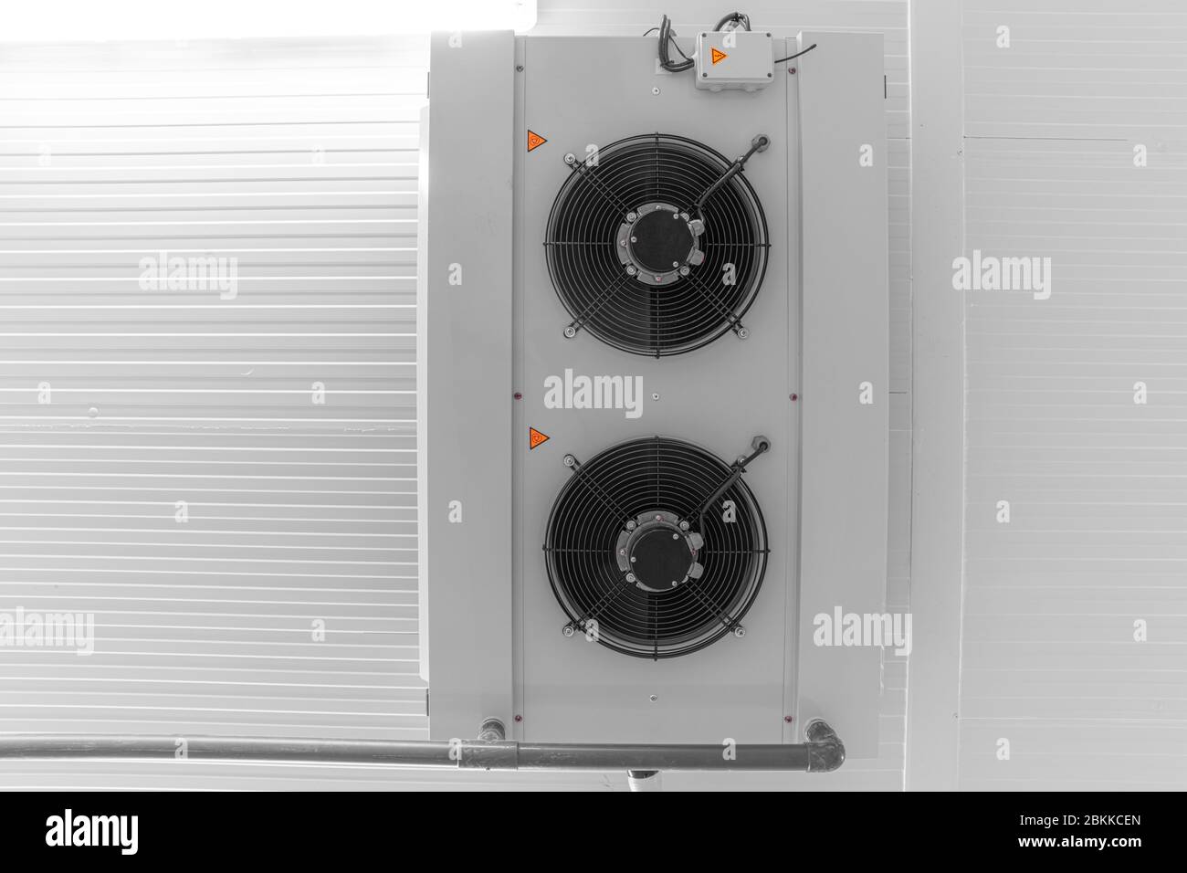 Refrigeration chamber for food storage. Warehouse freezer, Cold storage ...