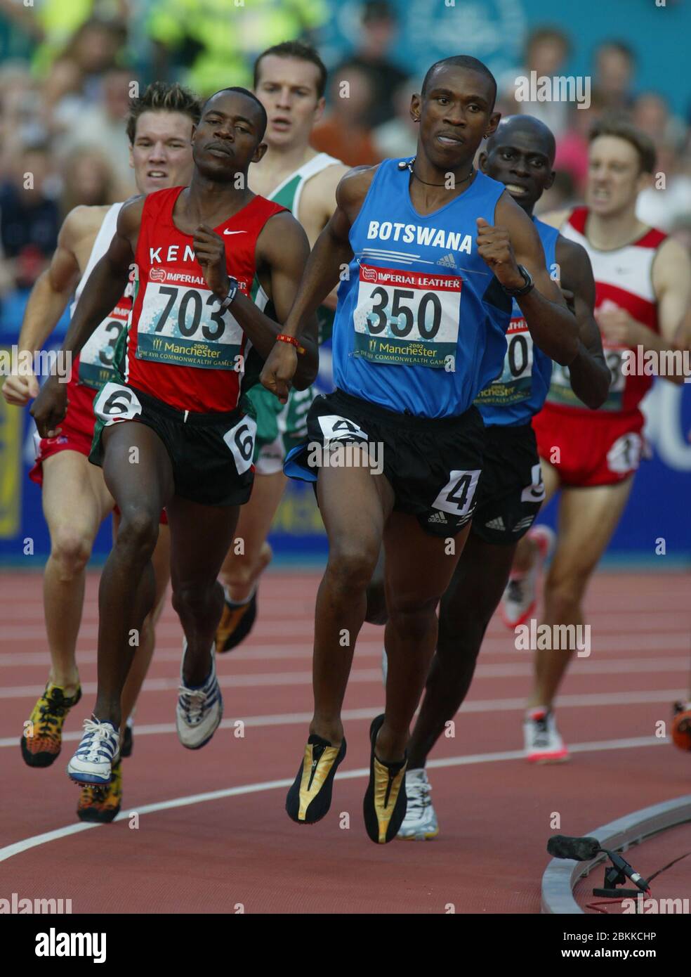 MANCHESTER - JULY 28: L-R Joseph MUTUA of Kenya, Otukile LEKOTE of ...