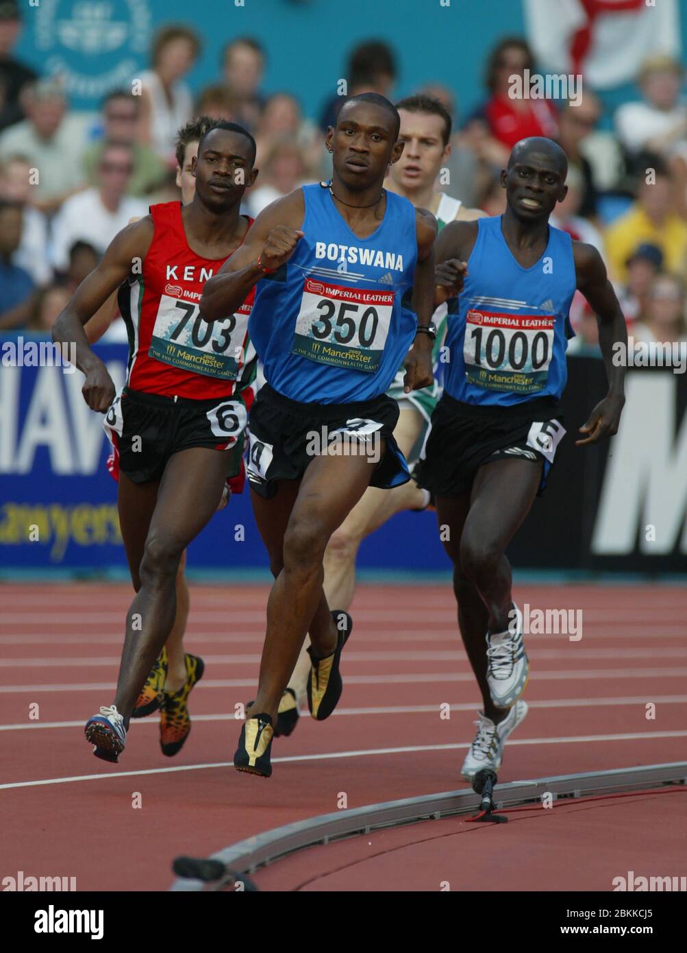 MANCHESTER - JULY 28: L-R Joseph MUTUA of Kenya, Otukile LEKOTE of ...